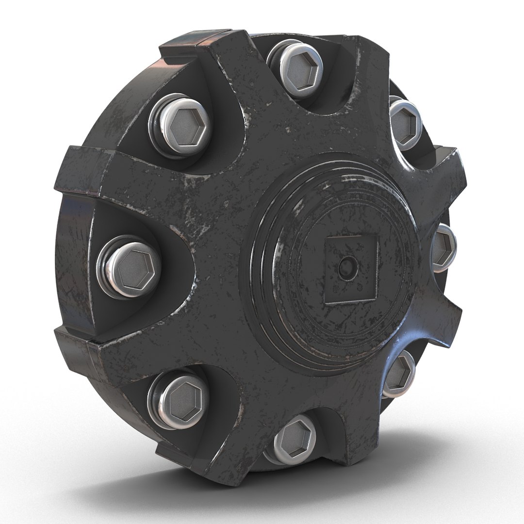 3d Industrial End Cap 3 Model