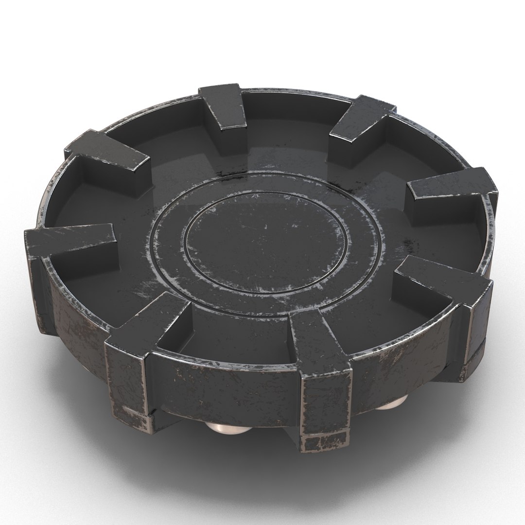 3d Industrial End Cap 3 Model