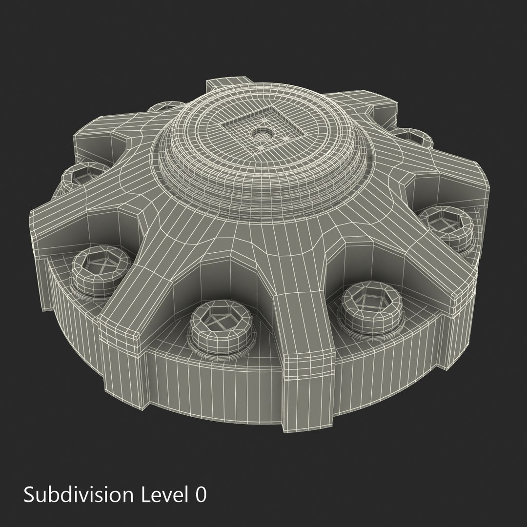 3d Industrial End Cap 3 Model