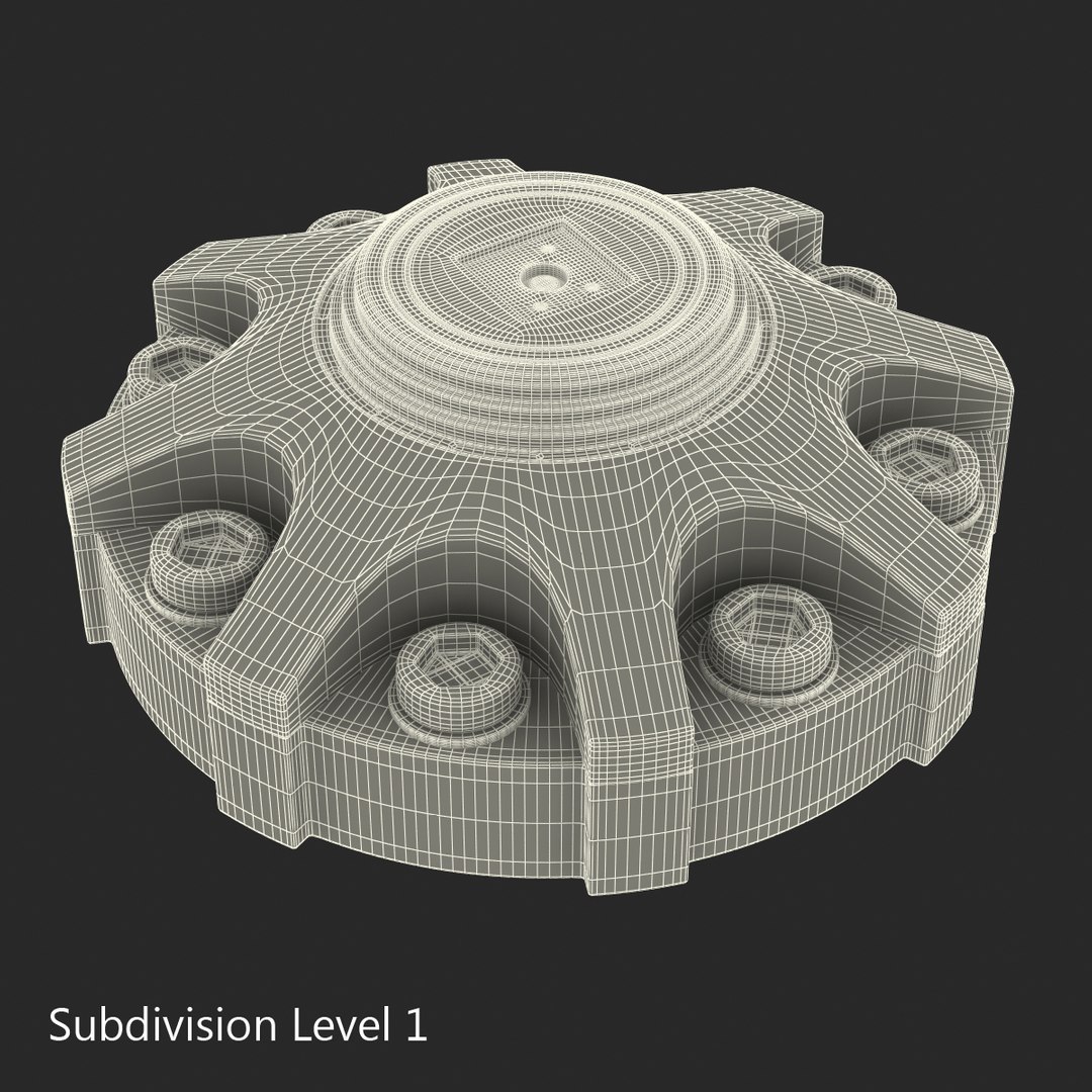 3d Industrial End Cap 3 Model