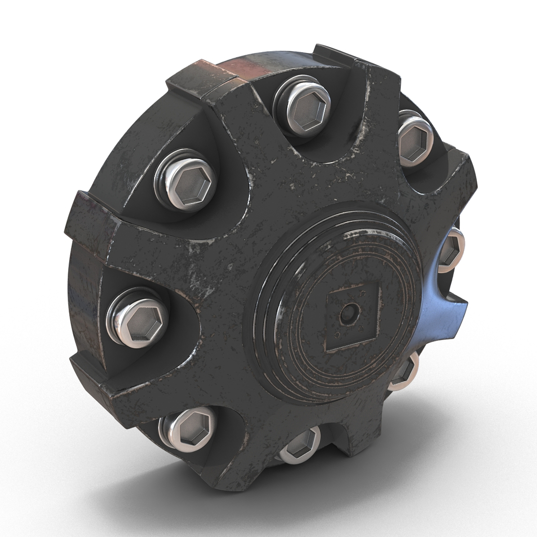 3d Industrial End Cap 3 Model