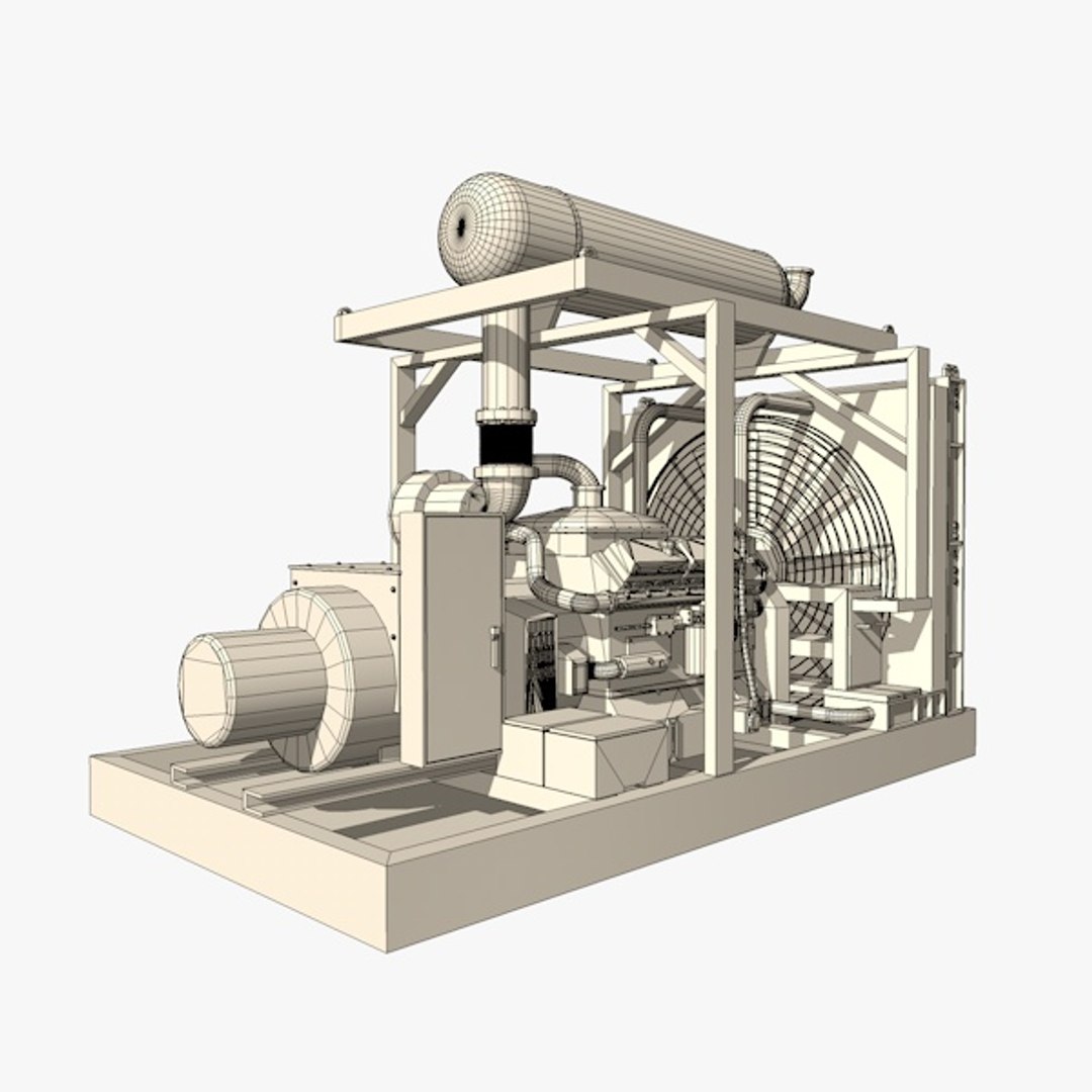 Natural Gas Generator 3d Obj
