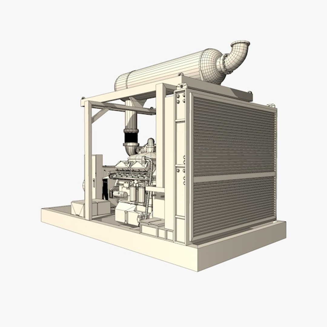 Natural Gas Generator 3d Obj