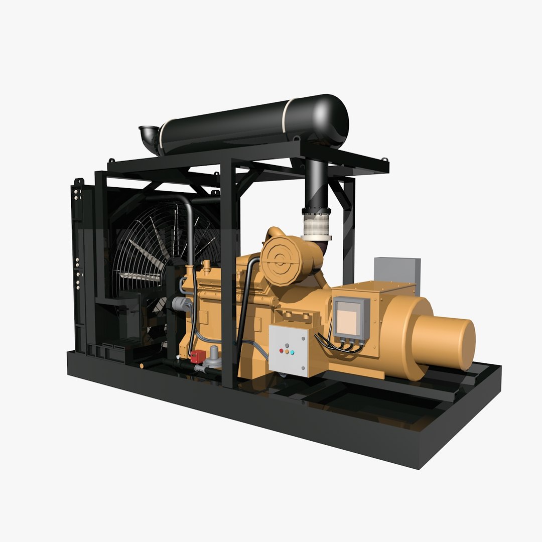 Natural Gas Generator 3d Obj