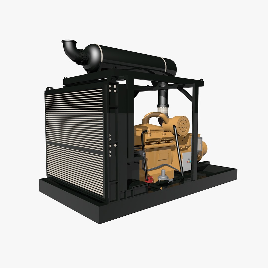 Natural Gas Generator 3d Obj