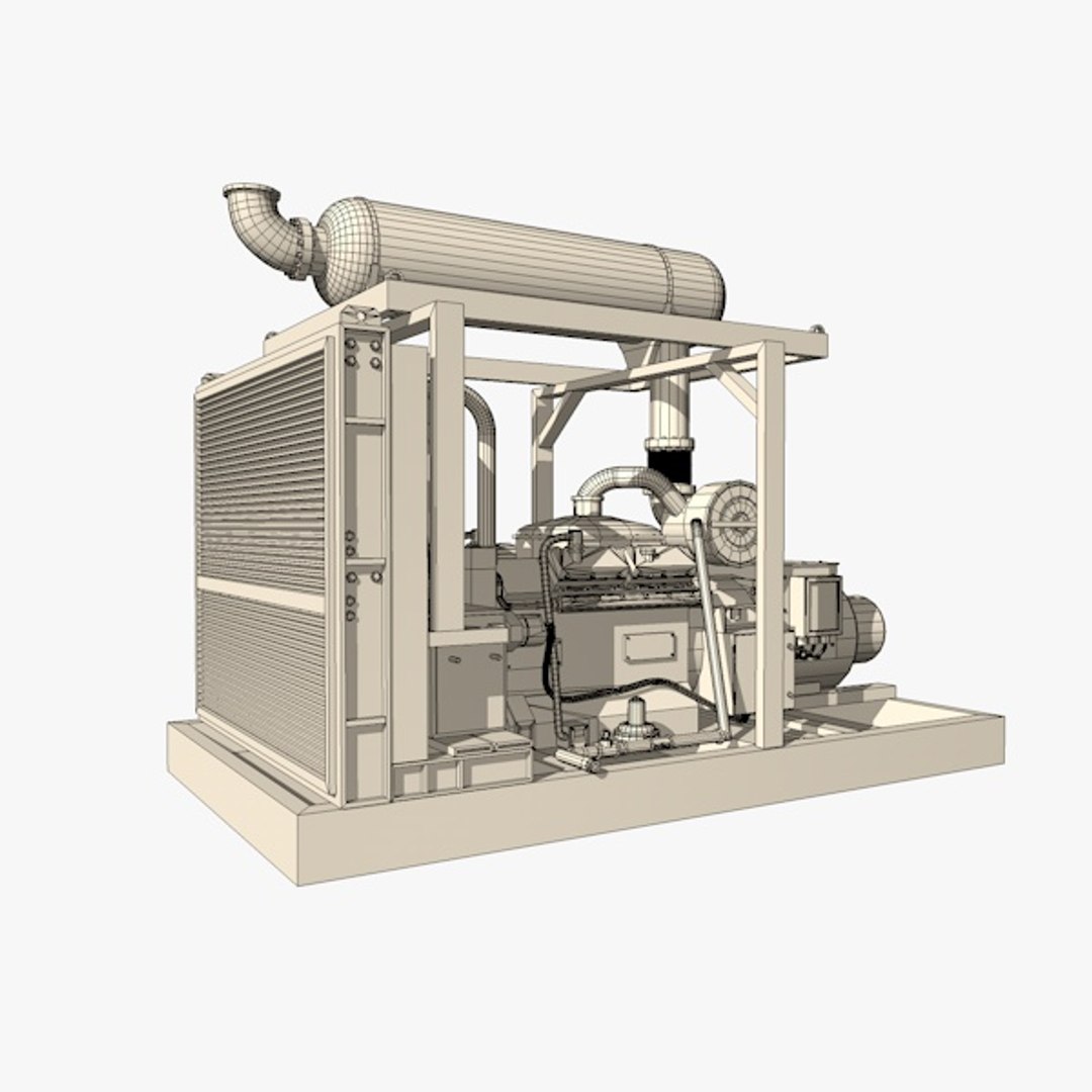 Natural Gas Generator 3d Obj