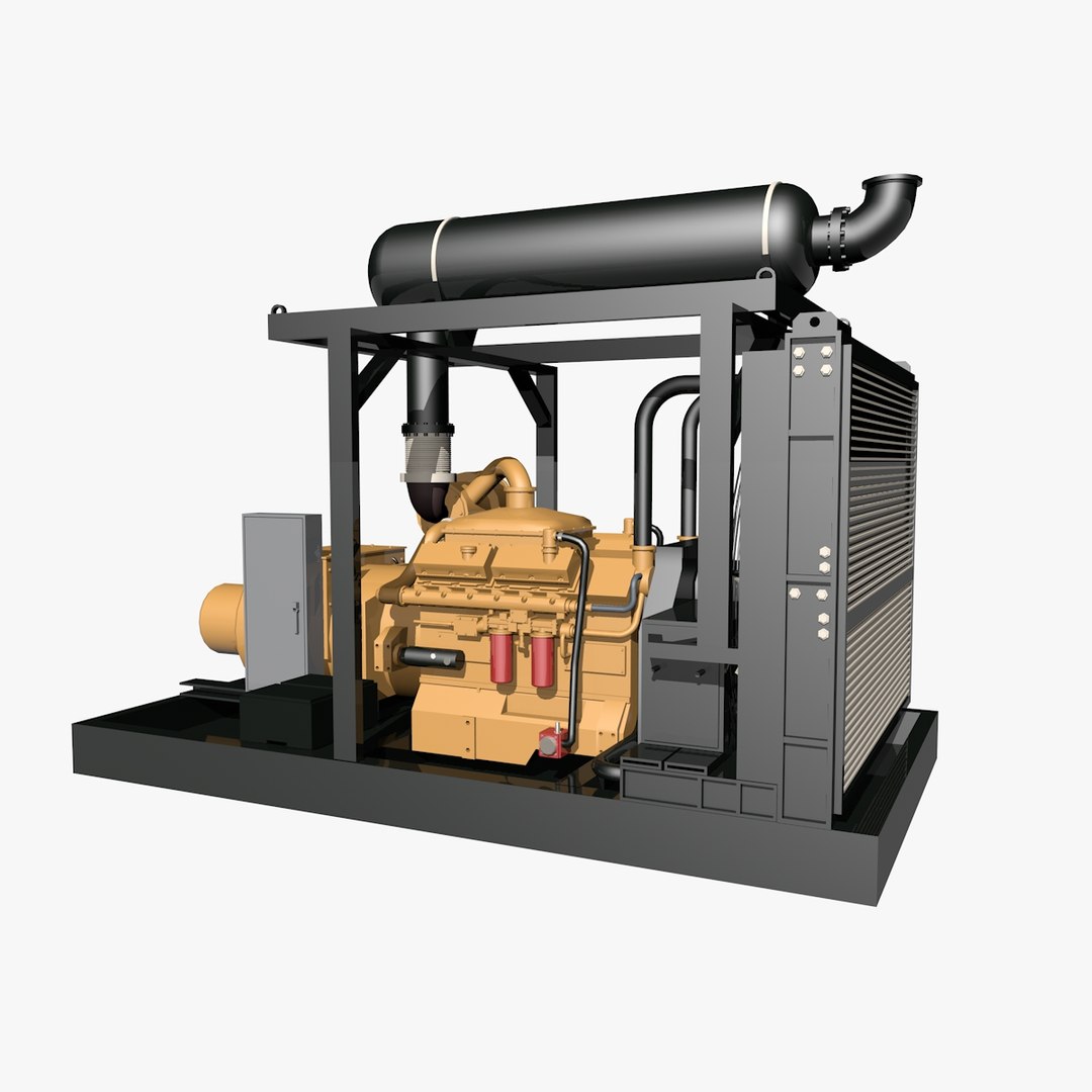 Natural Gas Generator 3d Obj