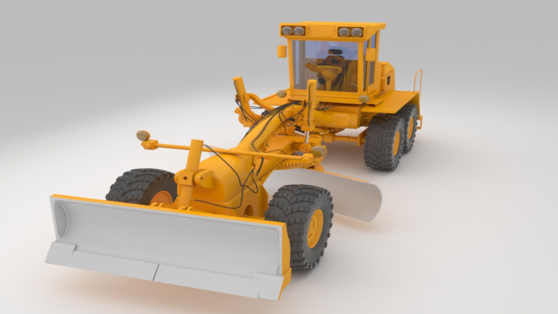 3D GRAYDER WORKING MACHINE model - TurboSquid 1717908