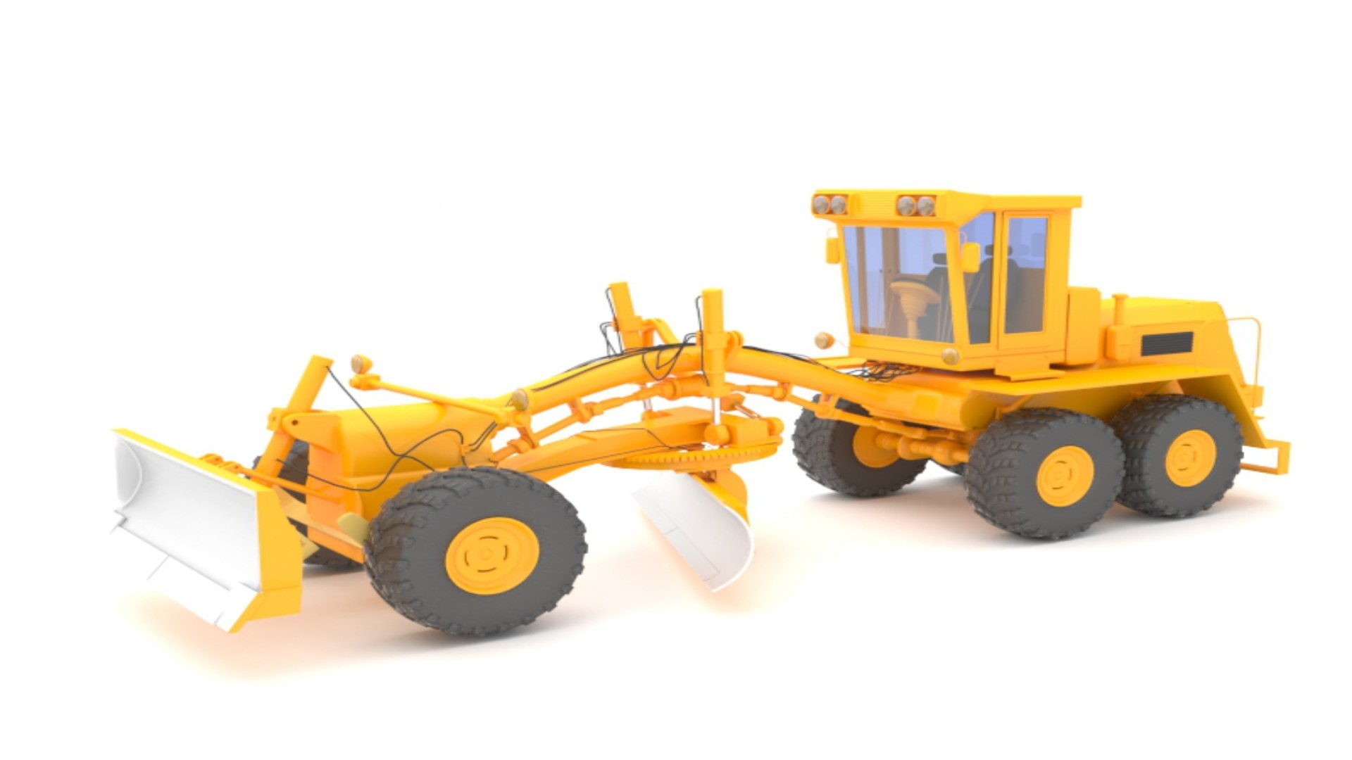 3D GRAYDER WORKING MACHINE model - TurboSquid 1717908