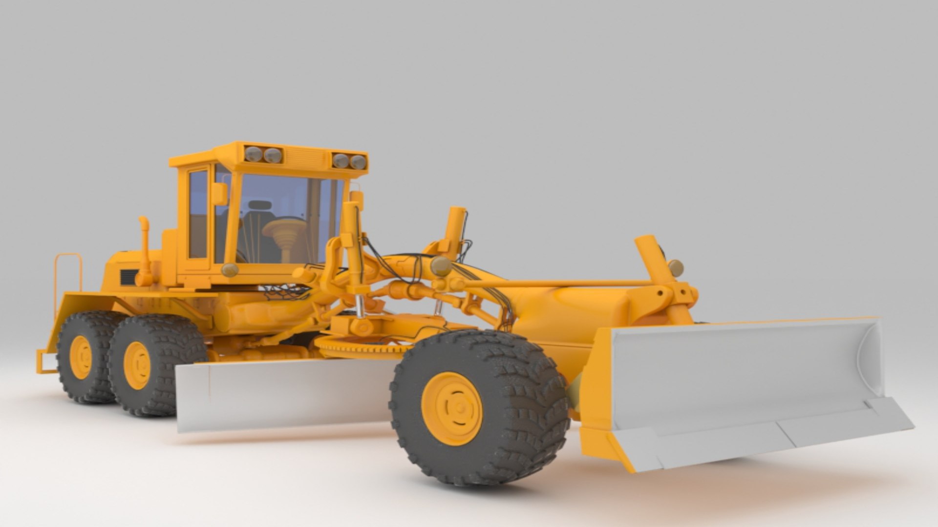 3D GRAYDER WORKING MACHINE model - TurboSquid 1717908