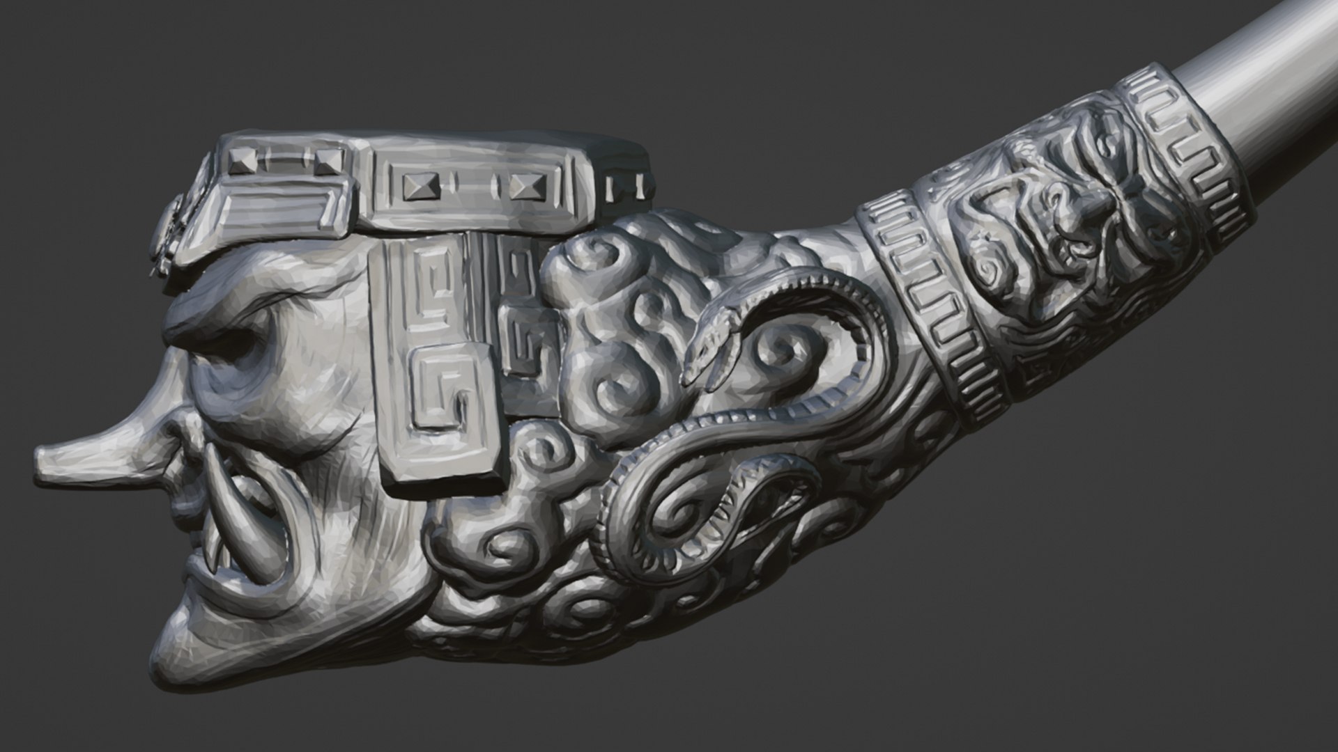 Samurai Pipe 3D Model - TurboSquid 2335903
