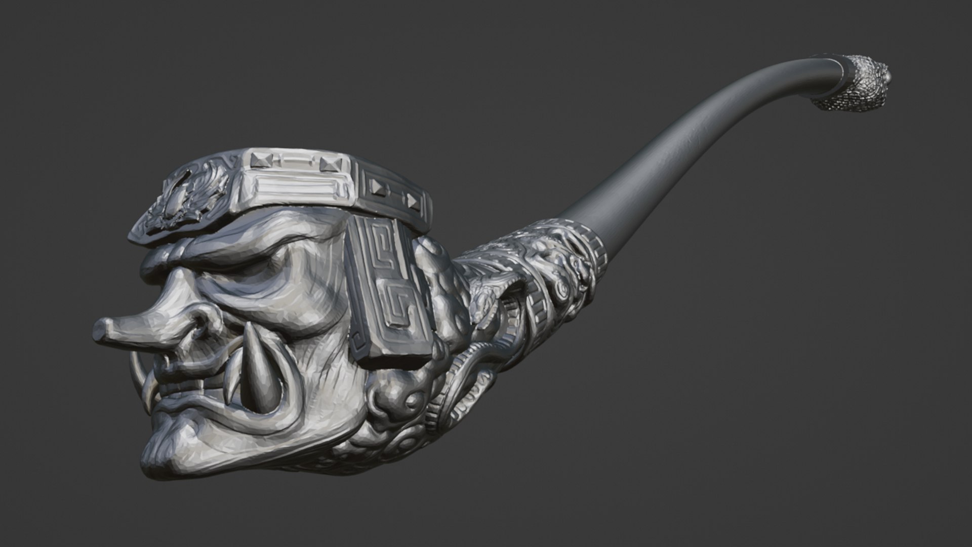 Samurai Pipe 3D Model - TurboSquid 2335903