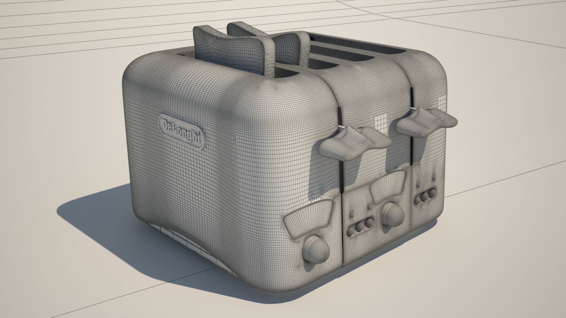 Toaster - Delonghi Toast 3d Model