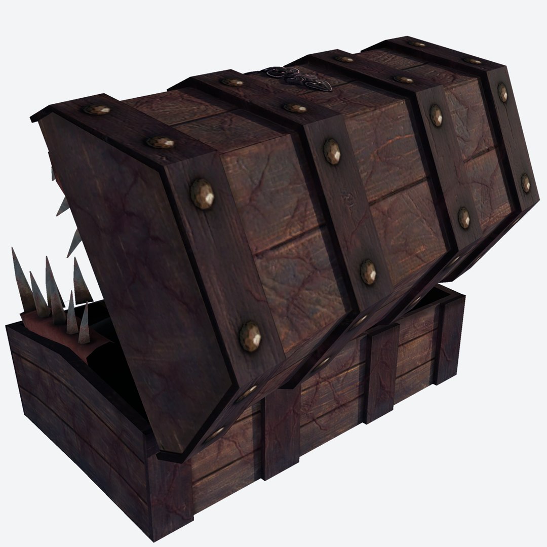 3d Treasure Chest Mimic 1