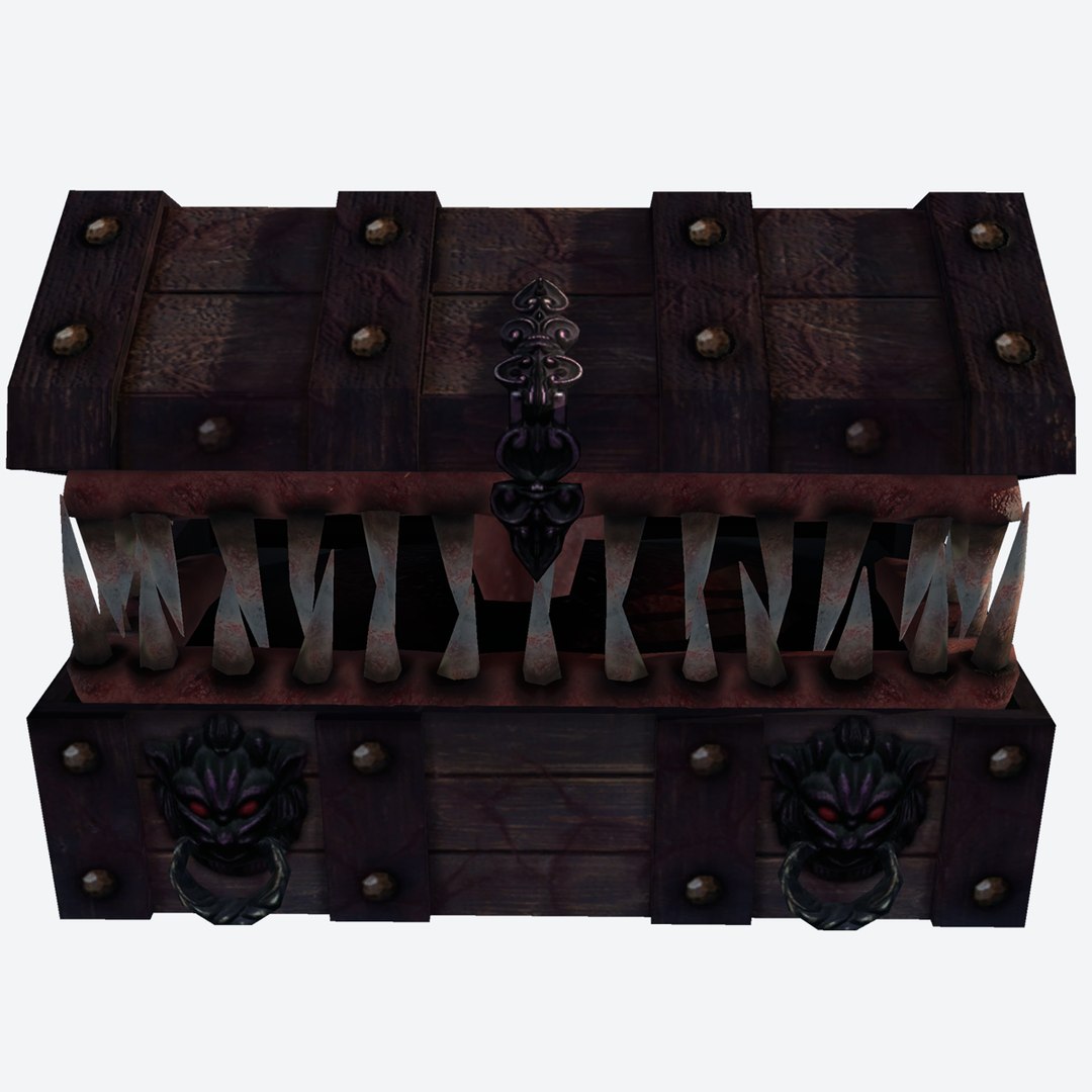 3d Treasure Chest Mimic 1