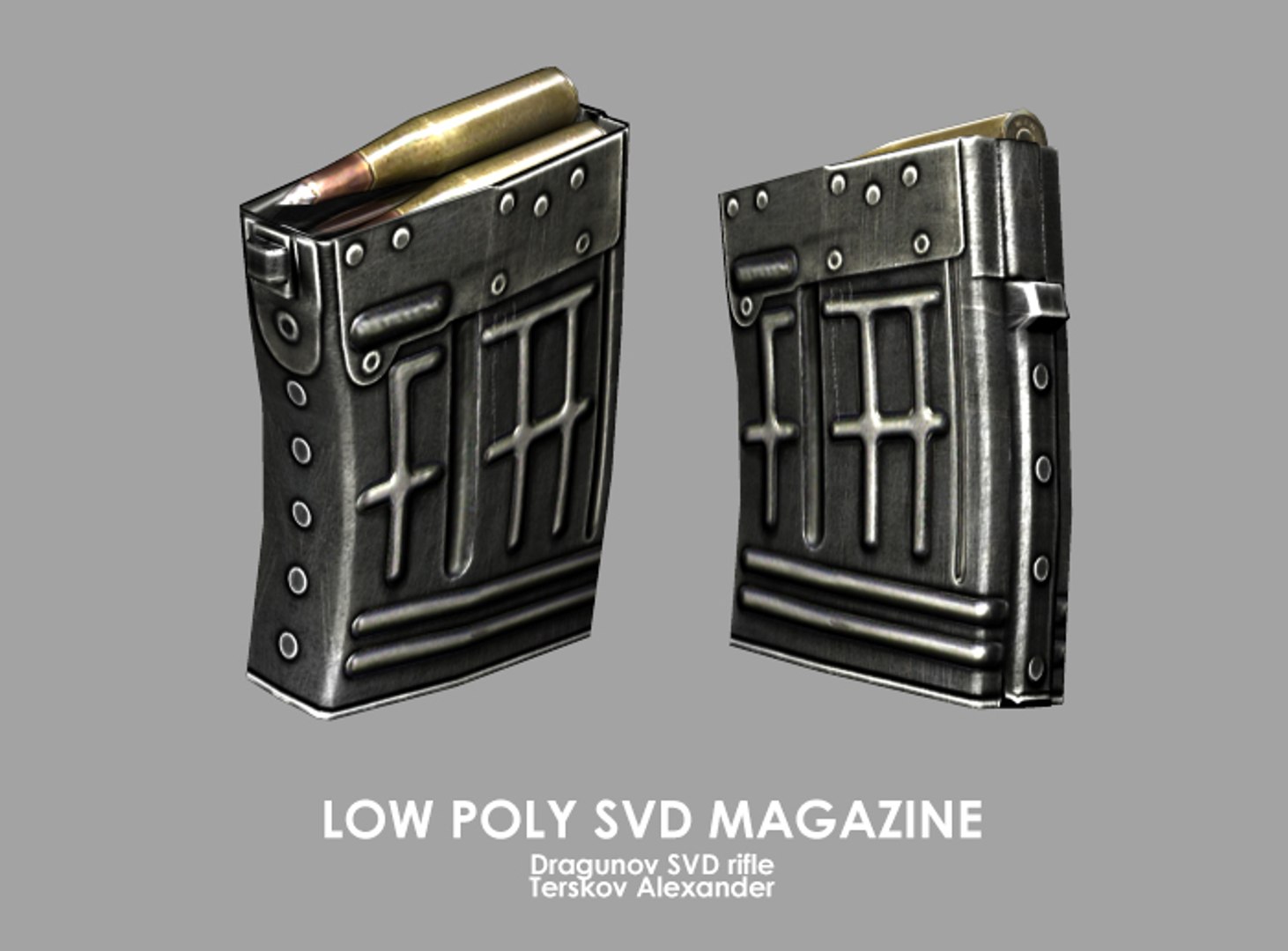 Dragunov Sniper Rifle Svd 3d Max