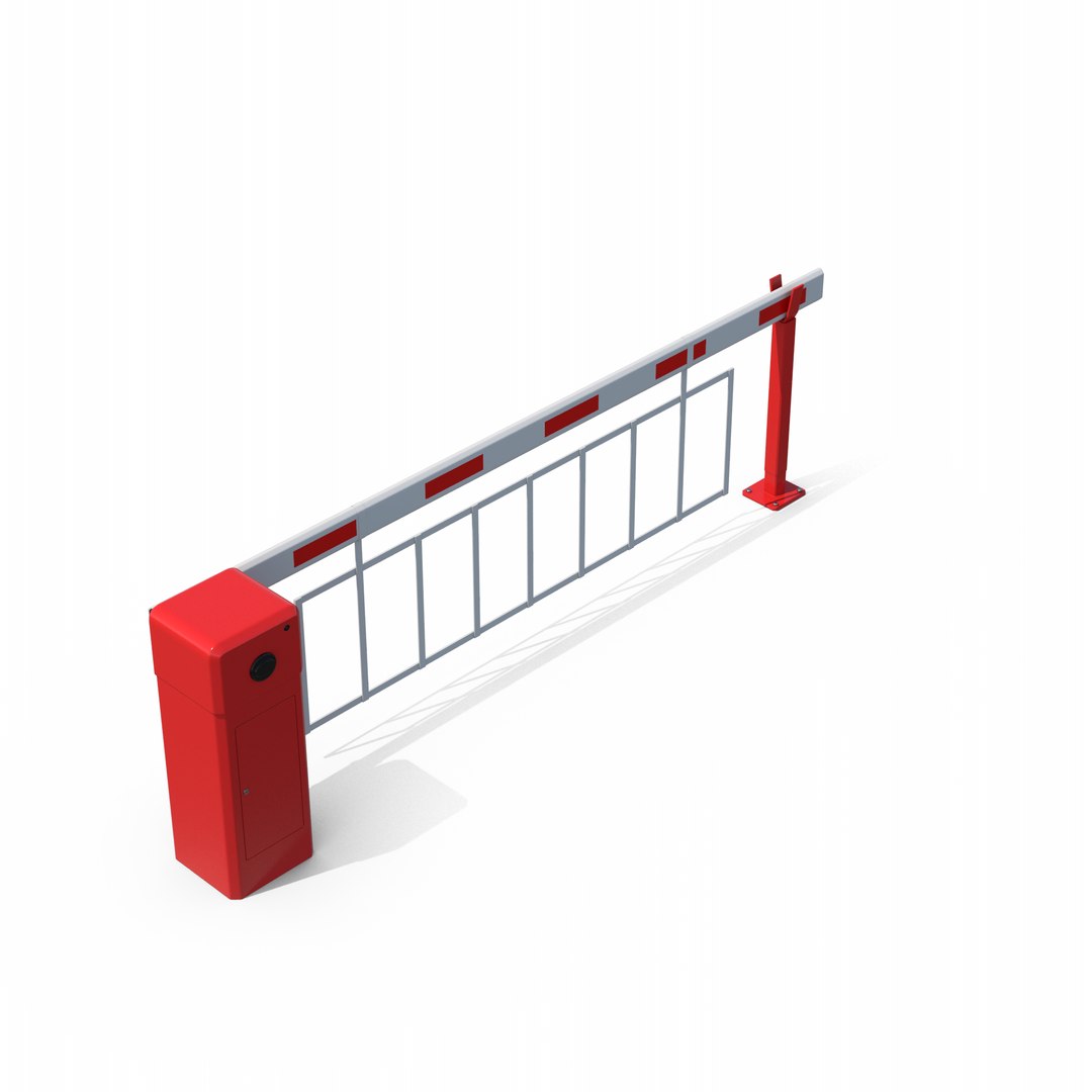 Automatic Road Barrier 3D Model - TurboSquid 1889334