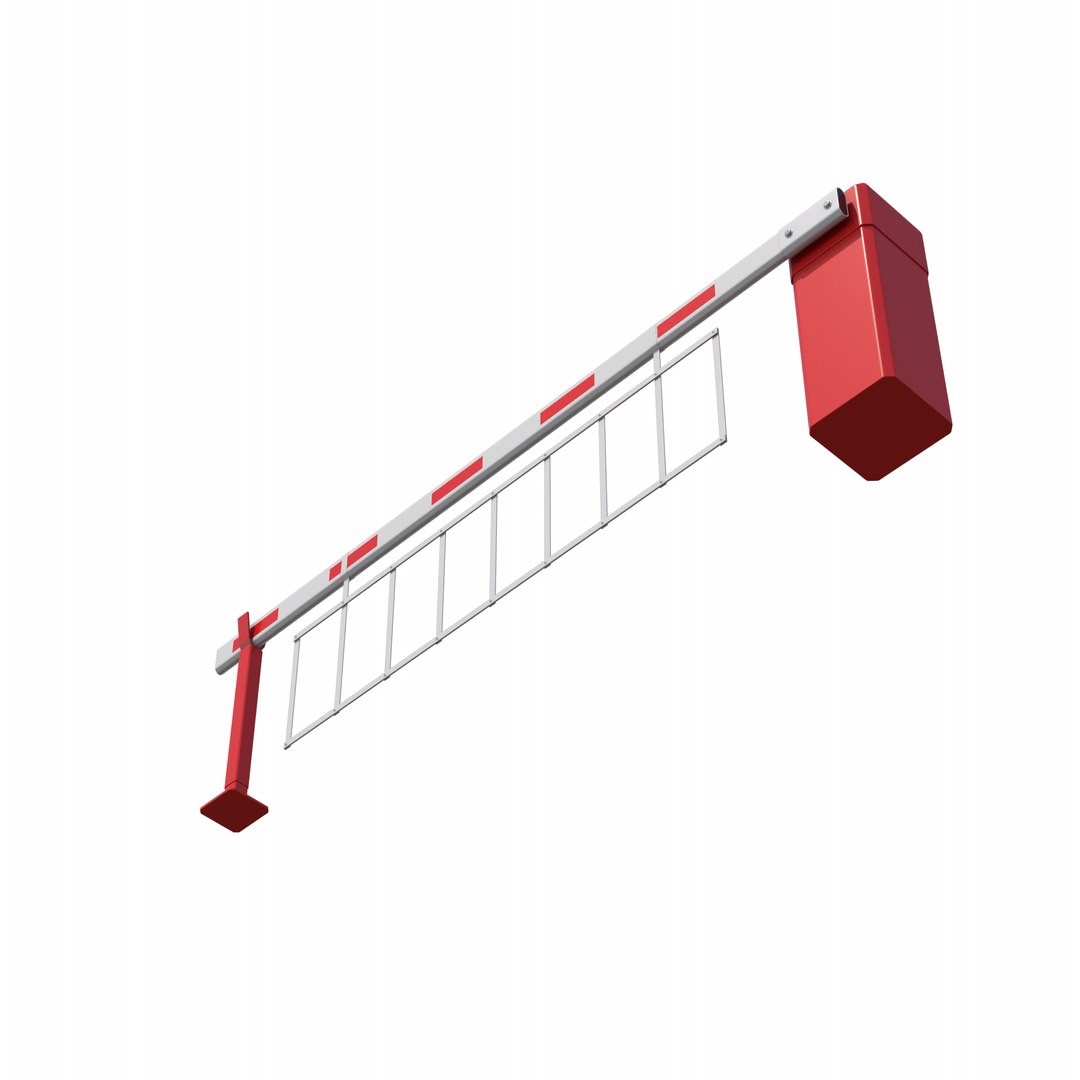 Automatic Road Barrier 3D Model - TurboSquid 1889334