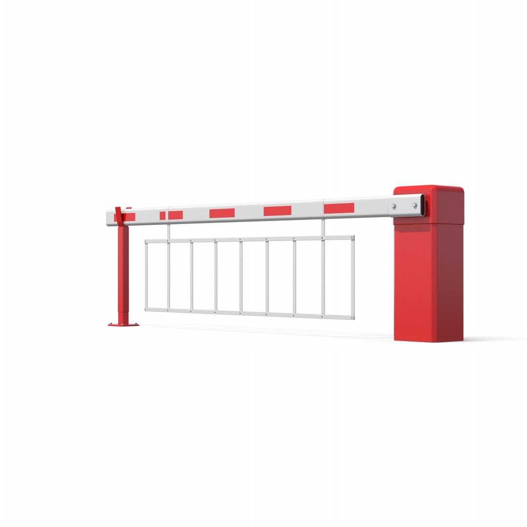 Automatic Road Barrier 3D Model - TurboSquid 1889334