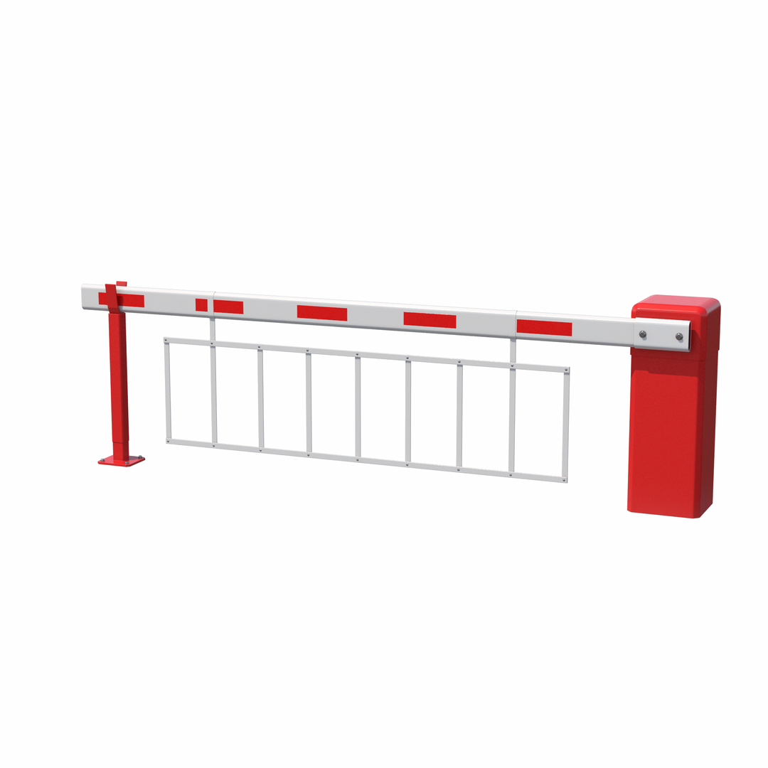 Automatic Road Barrier 3D Model - TurboSquid 1889334