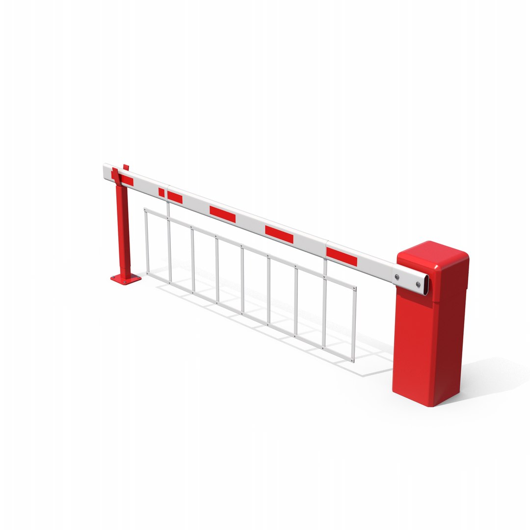Automatic Road Barrier 3D Model - TurboSquid 1889334