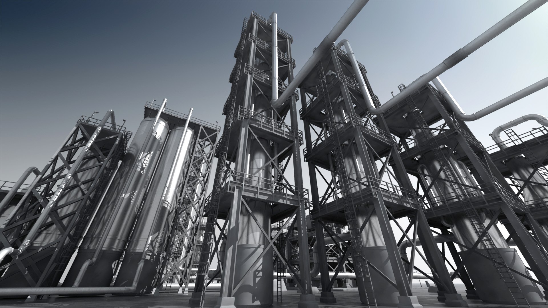 3D Metal Refinery 05 - TurboSquid 2050732