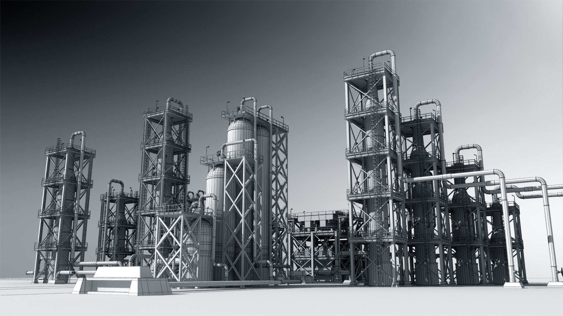3D Metal Refinery 05 - TurboSquid 2050732