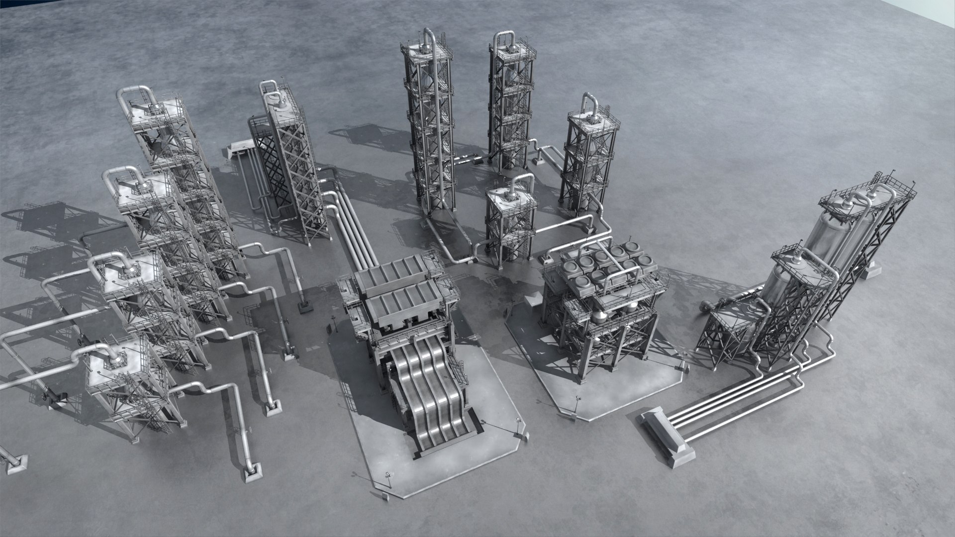 3D Metal Refinery 05 - TurboSquid 2050732