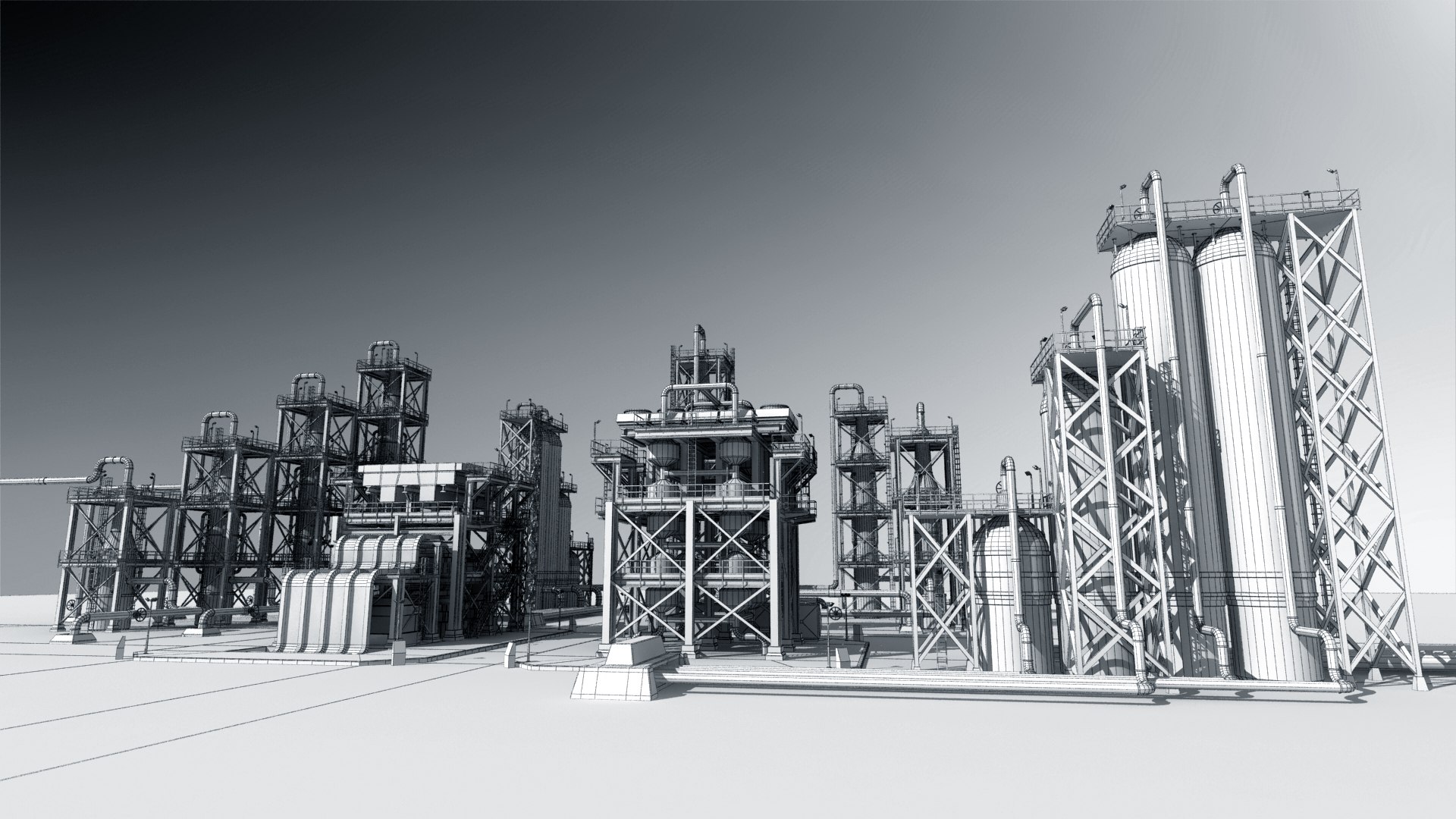 3D Metal Refinery 05 - TurboSquid 2050732