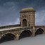old monnow landmark bridge 3d max