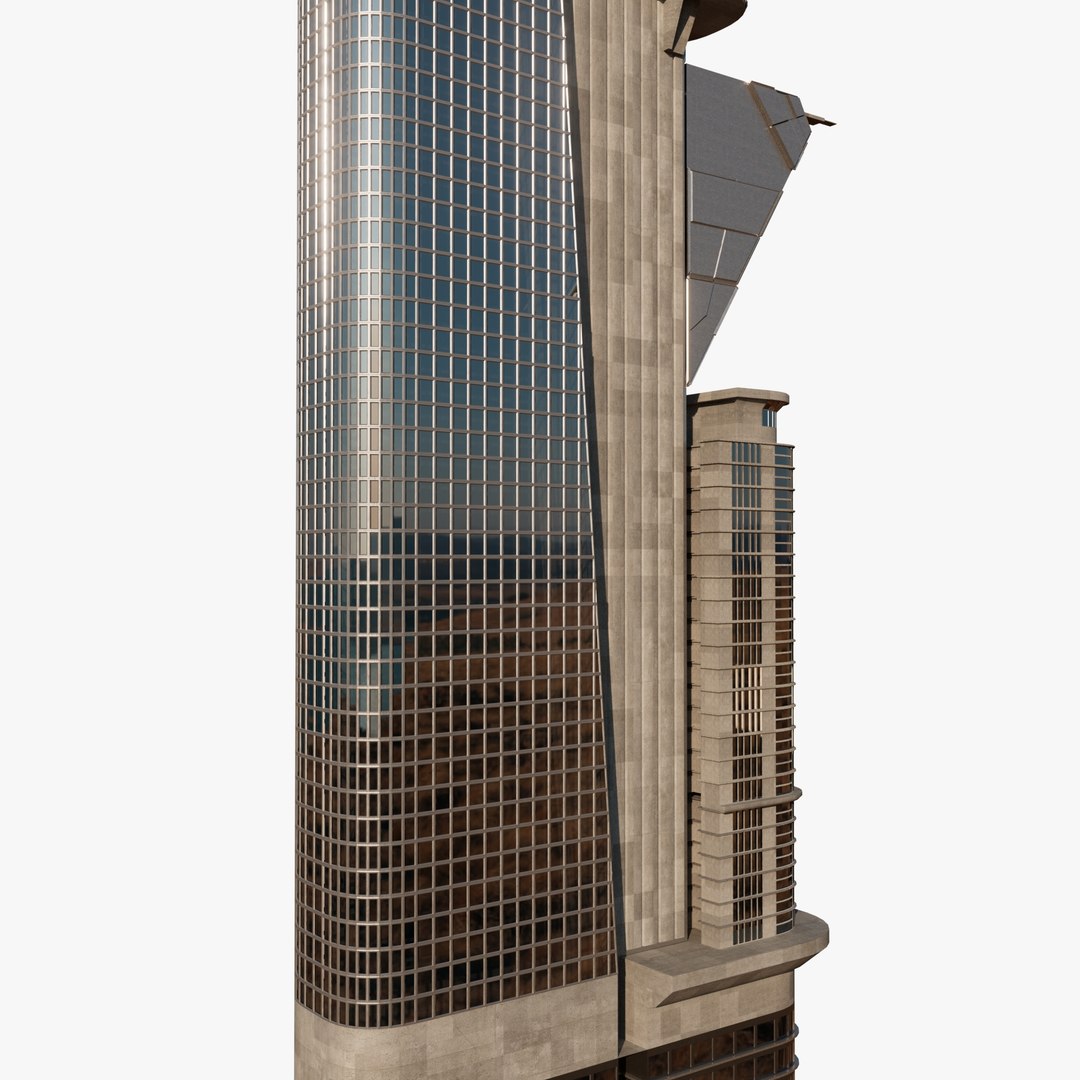 Building Skyscraper City Town Downtown Office Space Work Street ...