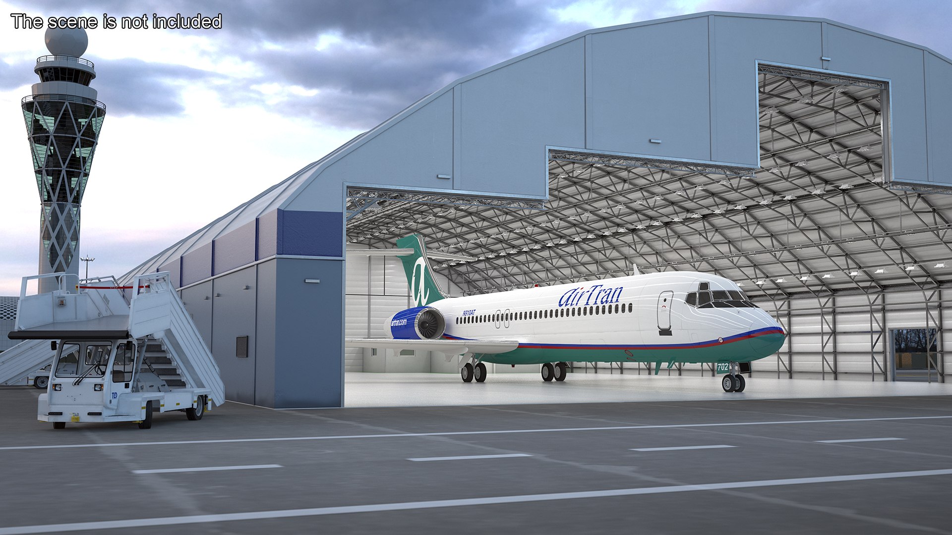 Boeing 717 AirTran Airways 3D Model - TurboSquid 2292209