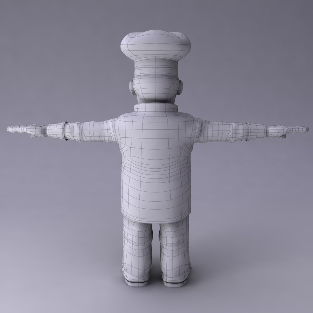 3d Model Chef Character Cartoon