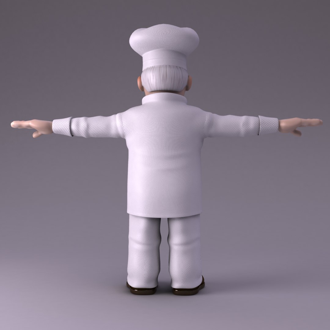 3d Model Chef Character Cartoon