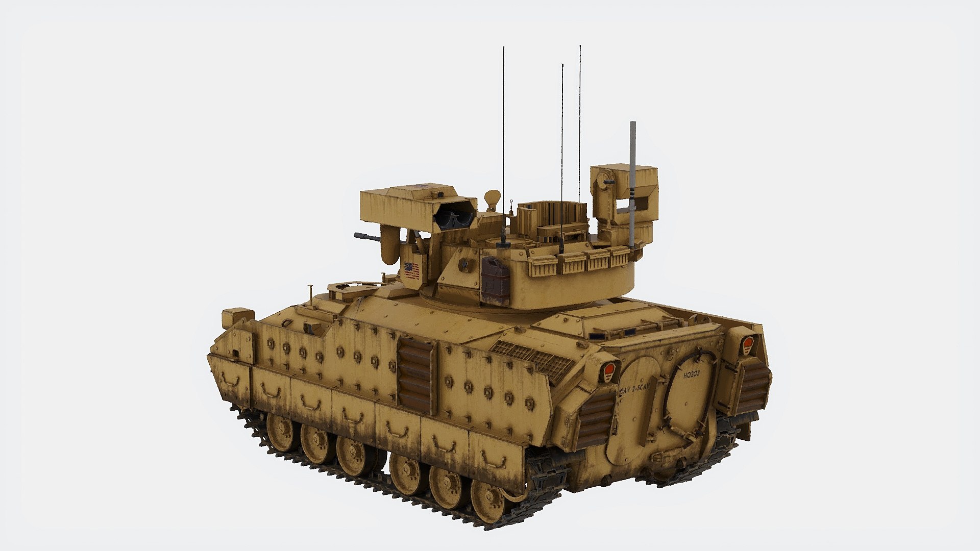 Bradley M2A3 3D - TurboSquid 2358583