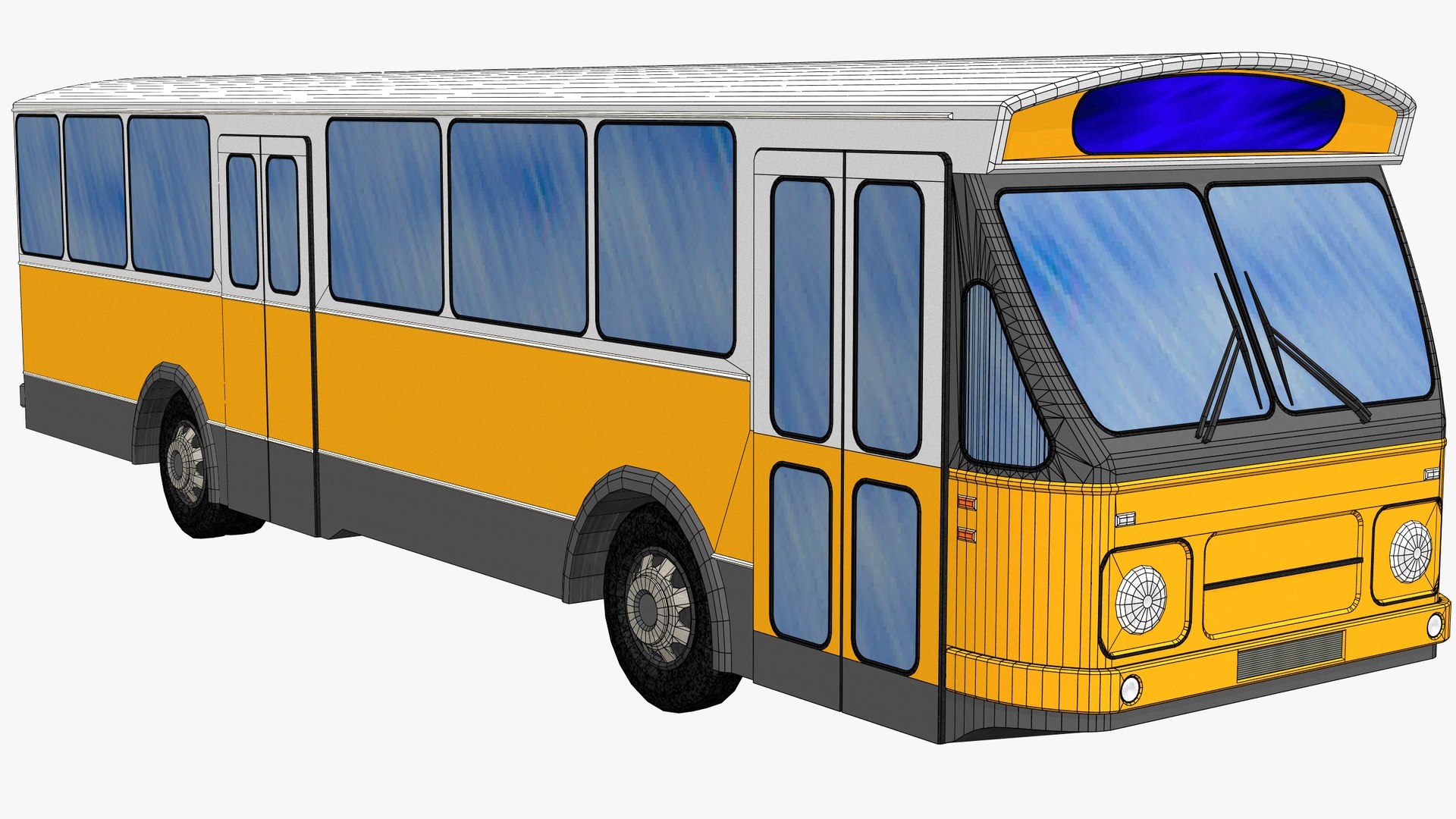 3D Den Oudsten Mb200 City Bus - TurboSquid 2004399