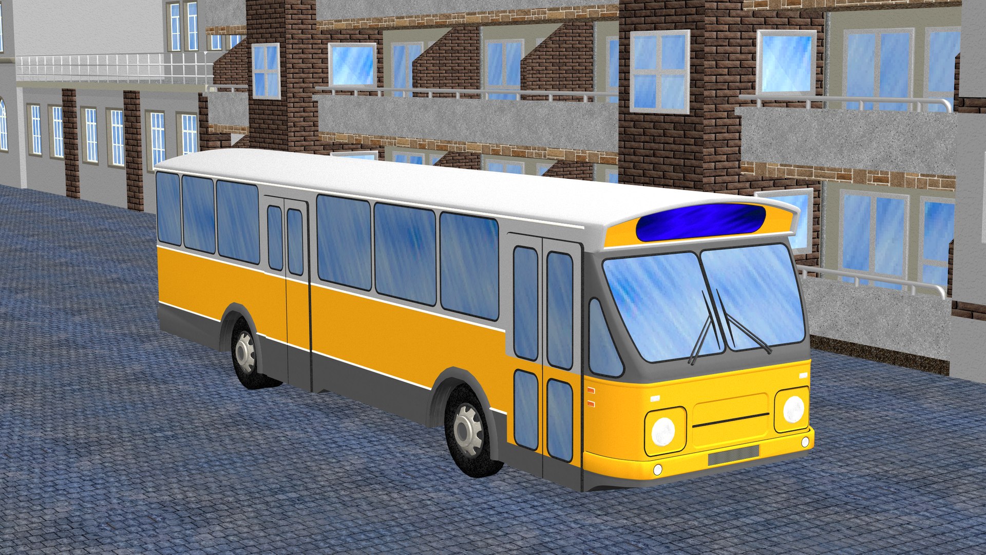 3D Den Oudsten Mb200 City Bus - TurboSquid 2004399