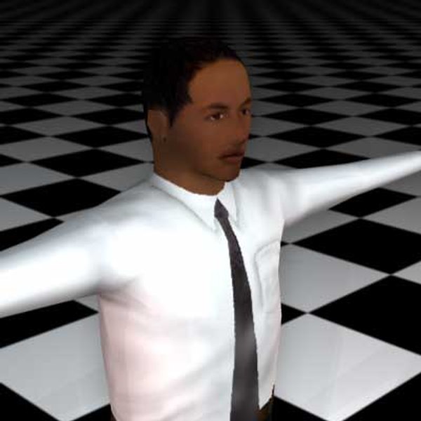 3d model human male guy