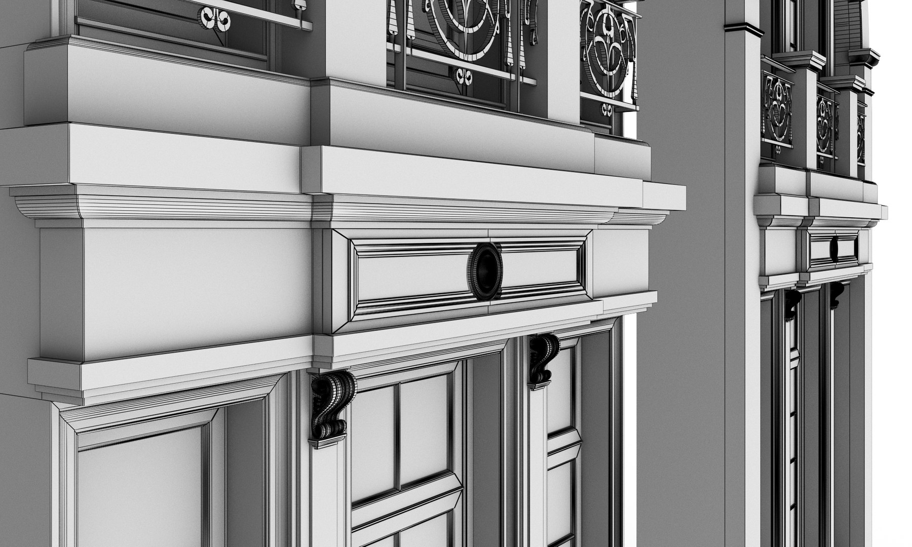 3D Classic Exterior Windows Model - TurboSquid 1521129