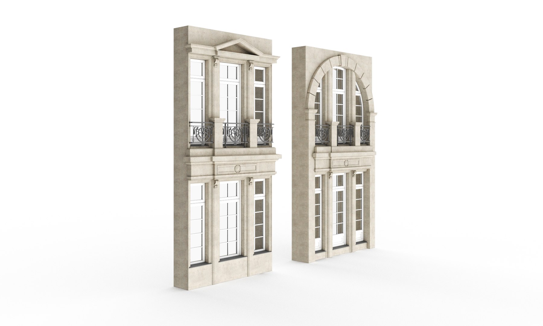 3D Classic Exterior Windows Model - TurboSquid 1521129