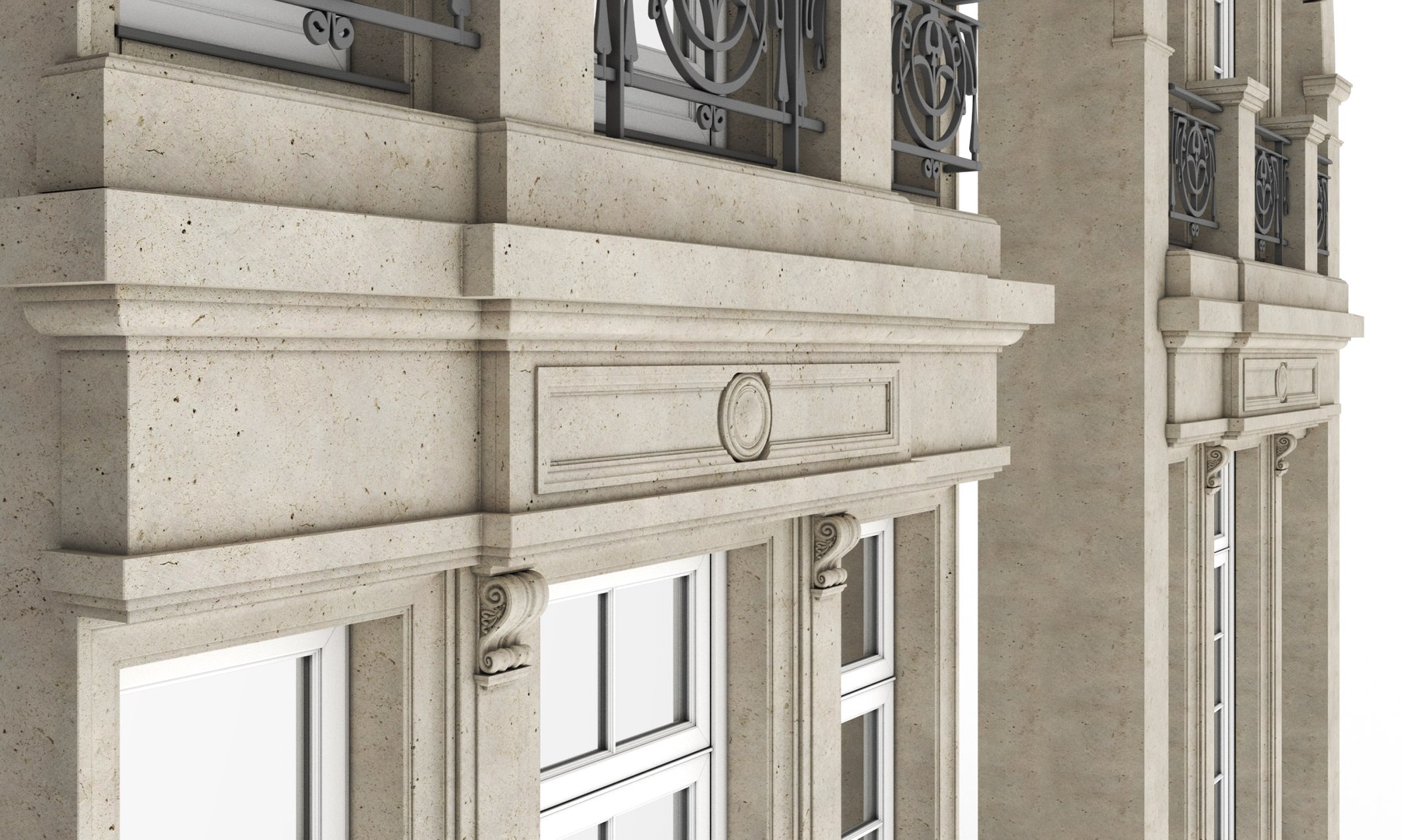 3D Classic Exterior Windows Model - TurboSquid 1521129