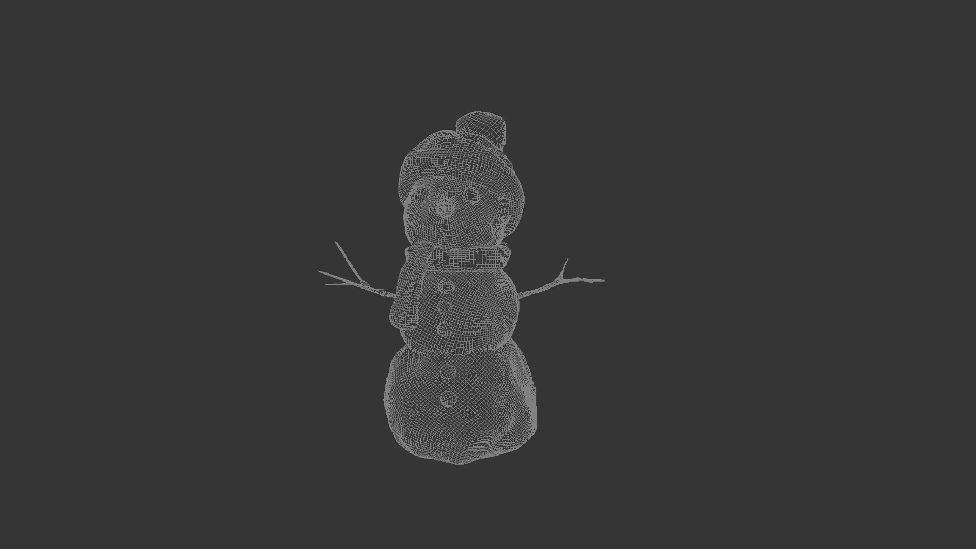 Realistic Snowman 3D Model - TurboSquid 2312082