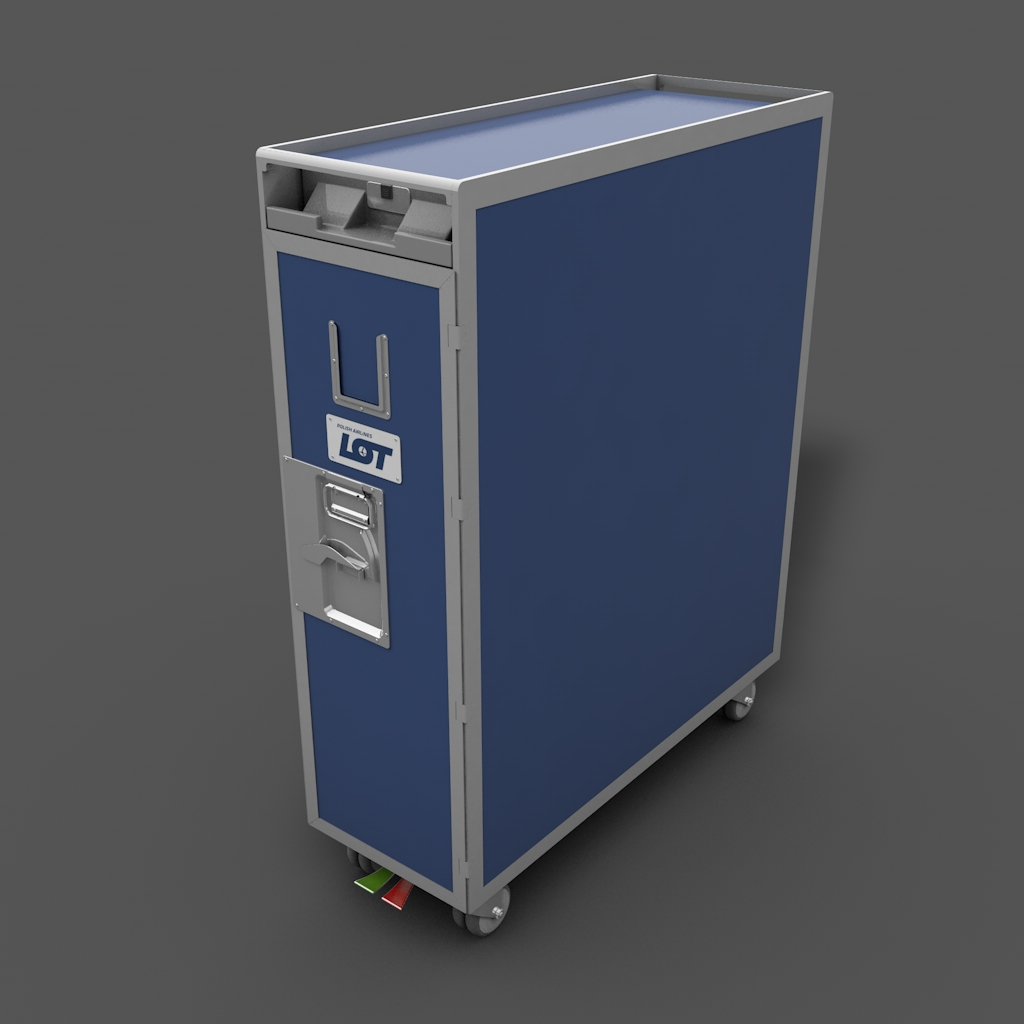 3d airplane cart