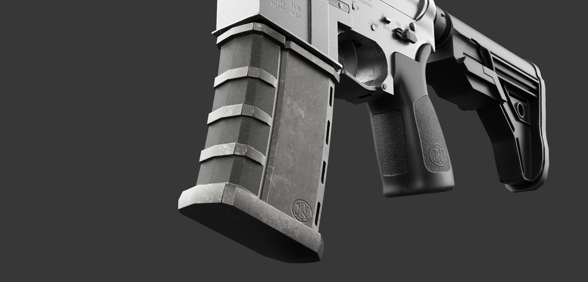 3D FN15 TAC3 Tactical Rifle - TurboSquid 2111669