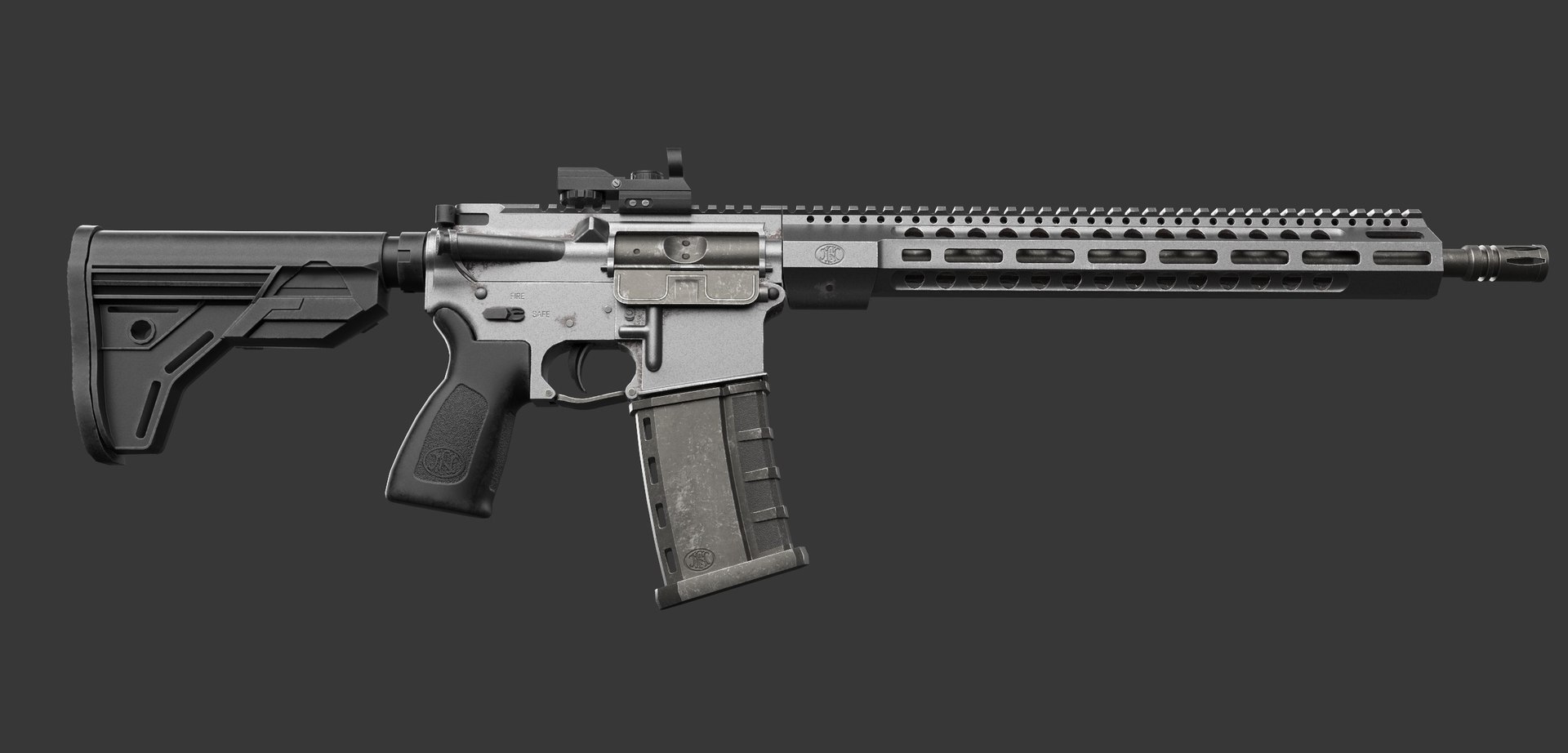 3D FN15 TAC3 Tactical Rifle - TurboSquid 2111669