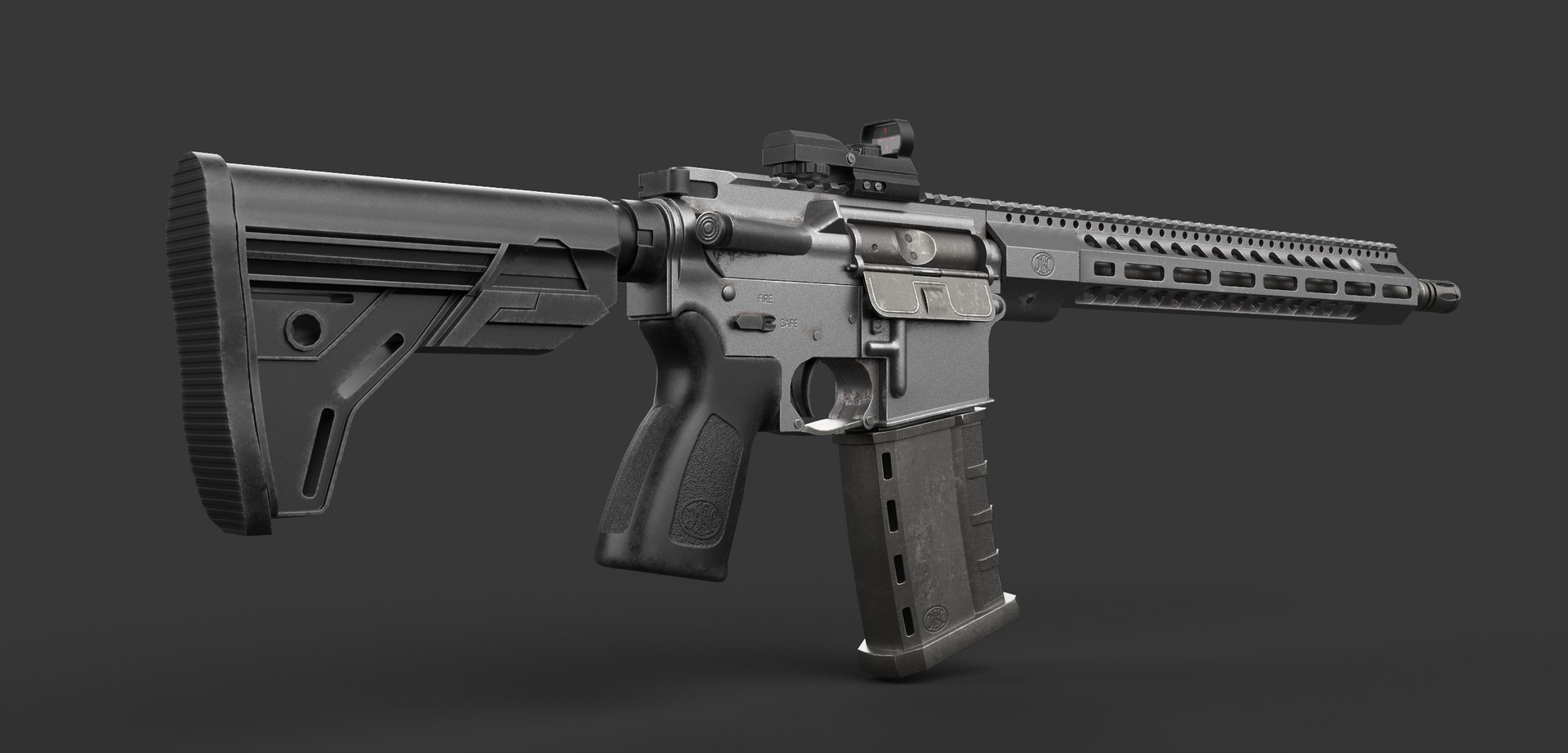 3D FN15 TAC3 Tactical Rifle - TurboSquid 2111669