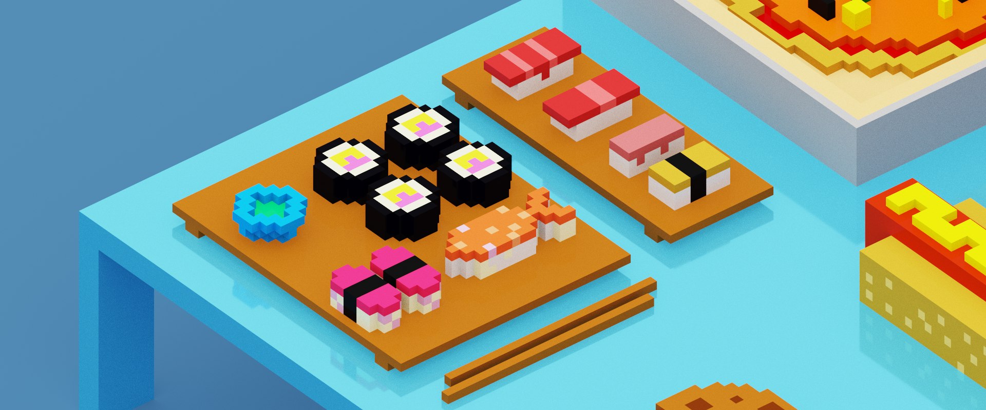 Voxel Fast Food Pack 3D Model - TurboSquid 2060296