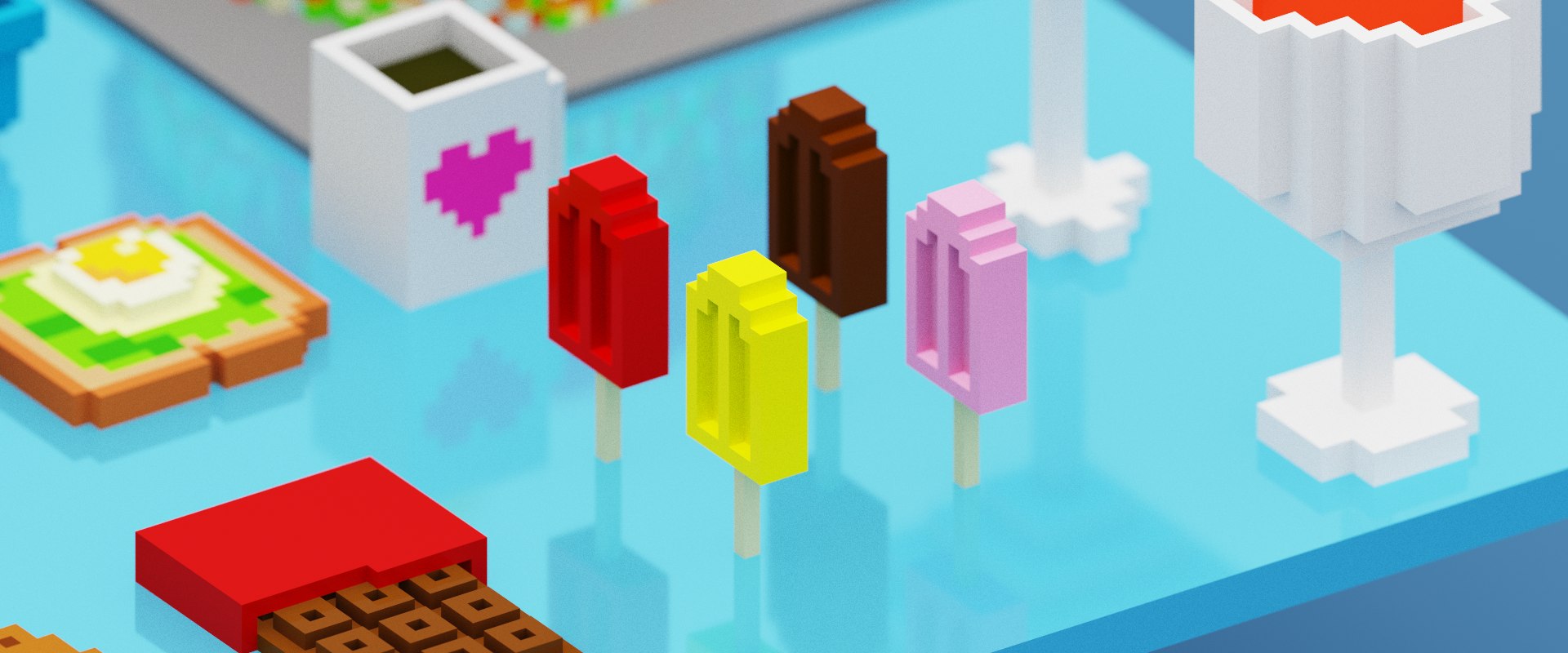 Voxel Fast Food Pack 3D Model - TurboSquid 2060296