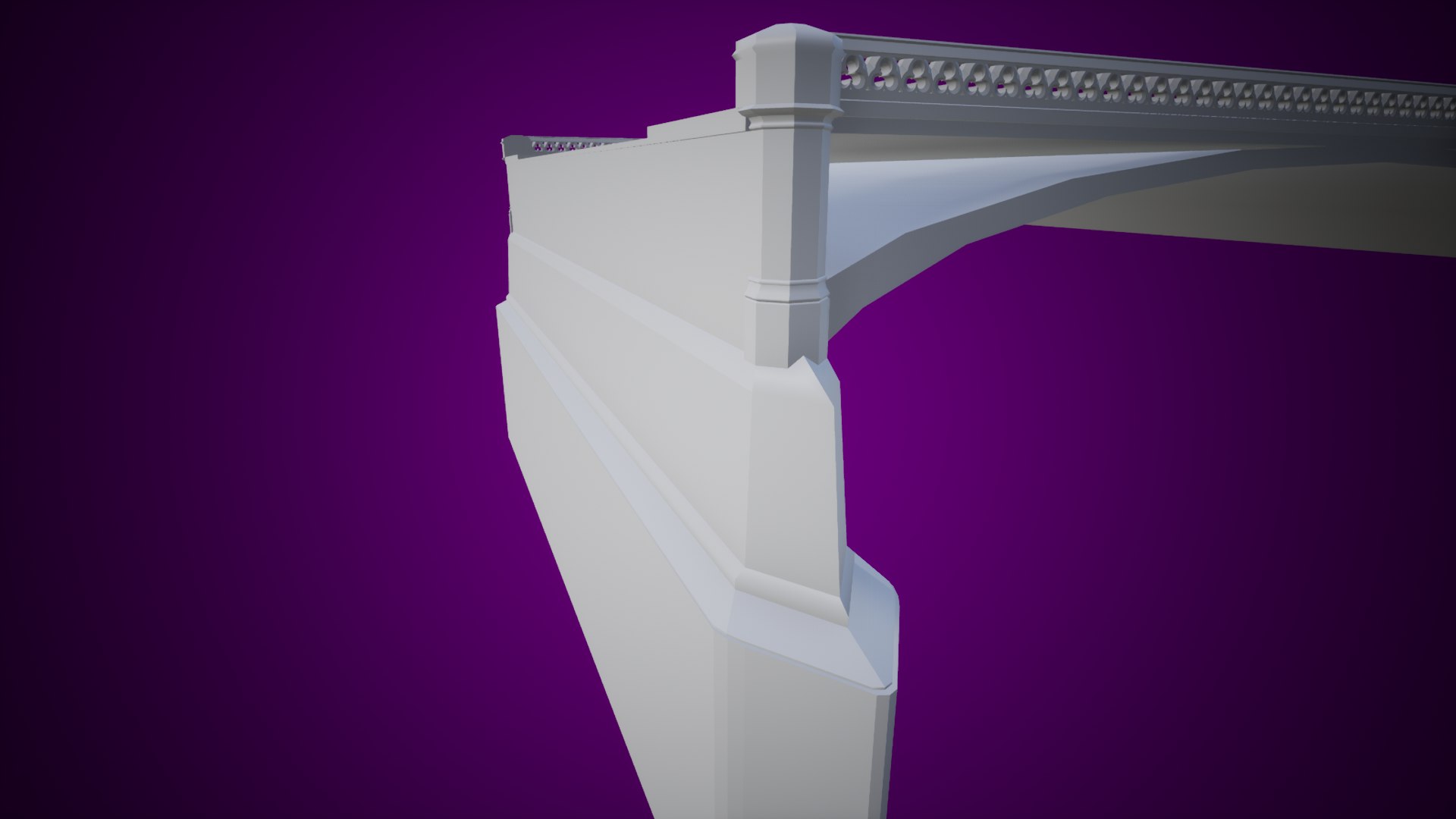 Tileable Bridge Section Model - TurboSquid 1647897