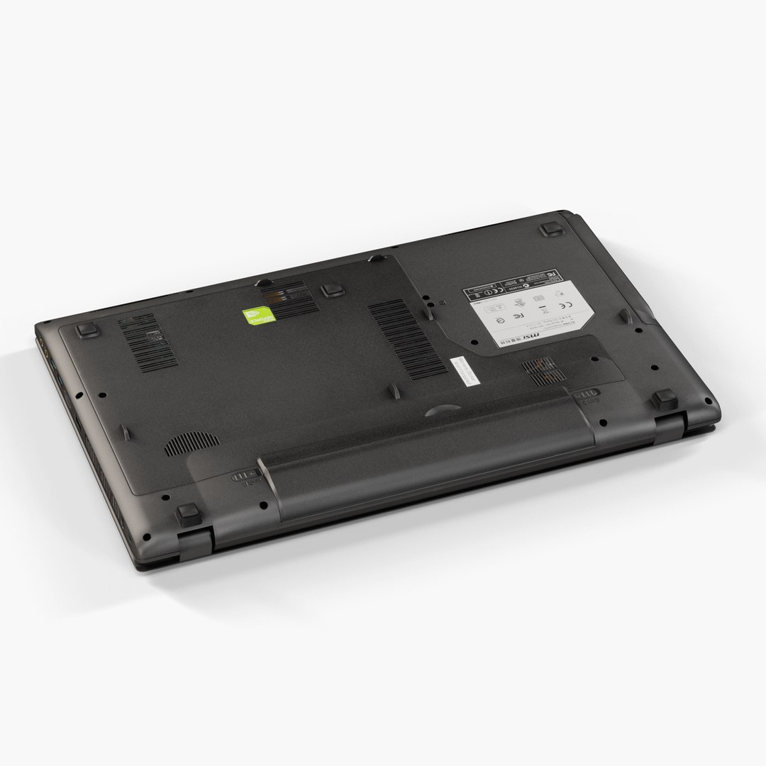 low-poly msi ge60 2pl 3d max